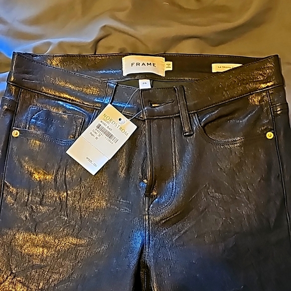 Frame Denim | Pants & Jumpsuits | Frame Leather Pants | Poshmark